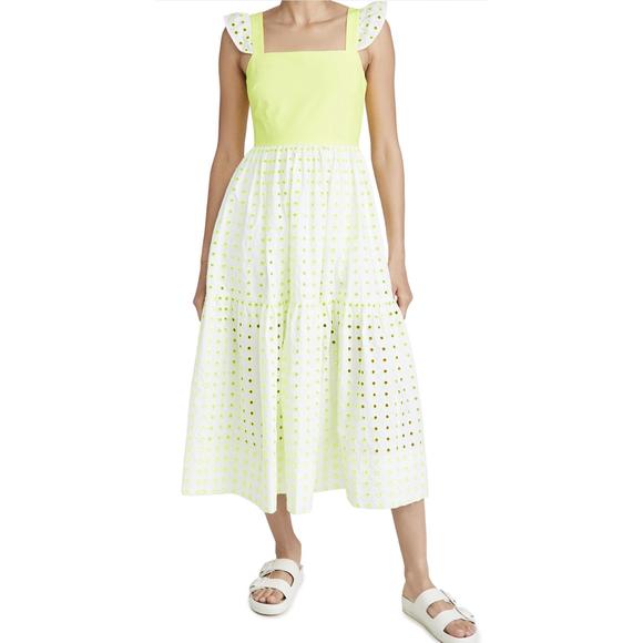 Tanya Taylor | Dresses | New Tanya Taylor Alilah Dress In Whiteneon ...